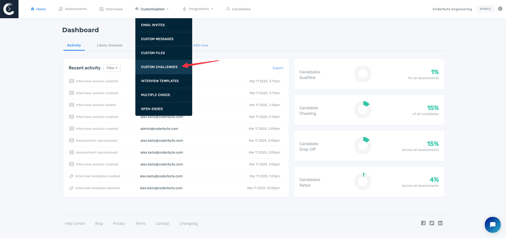 Create custom SQL challenges